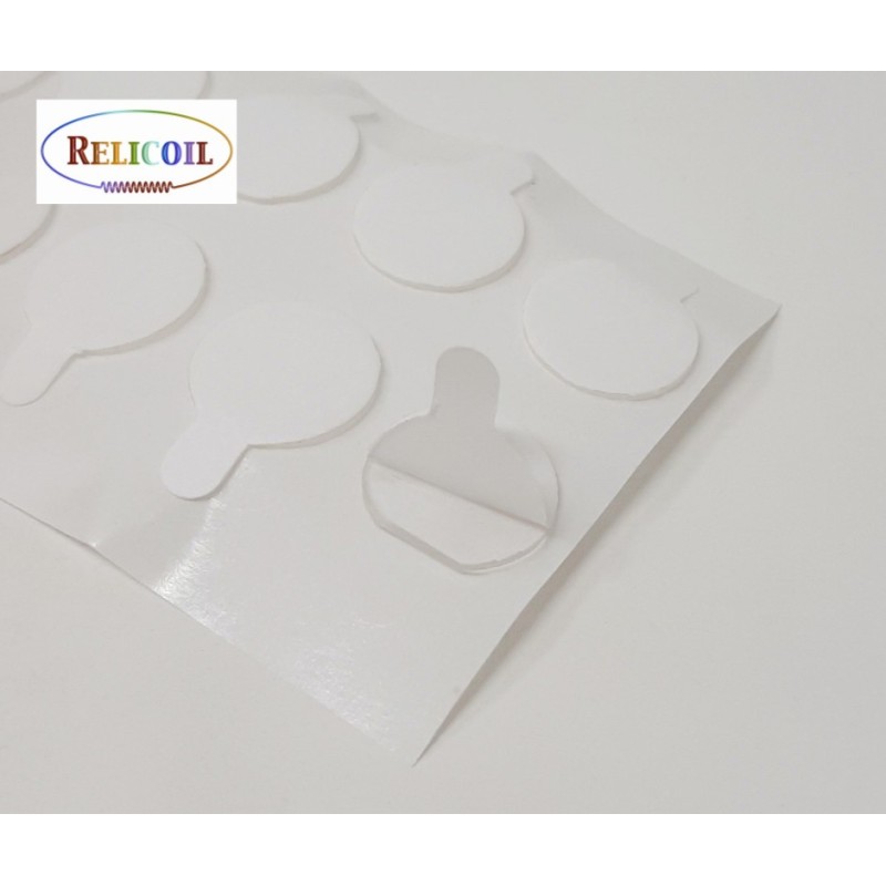 Pastille adhésive double-face Acrylique transparent épaisseur 1 mm par 3000