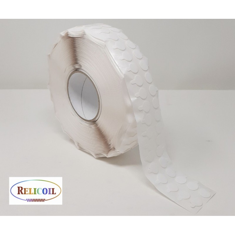 Pastille adhésive double-face Acrylique transparent épaisseur 1 mm par 3000