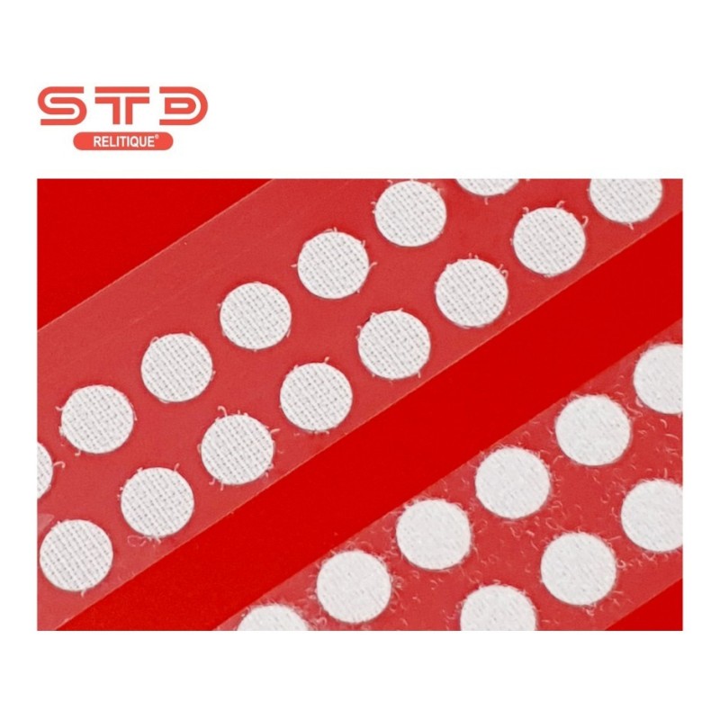 Pastille auto-agrippante 10 mm Blanc en rouleau de 4100 pastilles