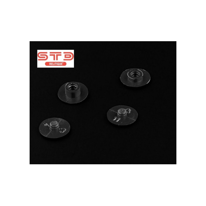 BOUTON PRESSION PLAT 1,5 mm NOIR PAR 1000