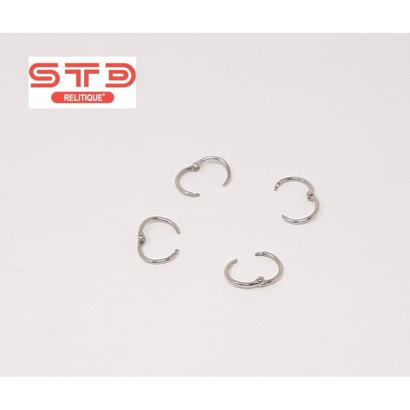 Anneau Métal Nickelé 20 mm - OUVERT par 100